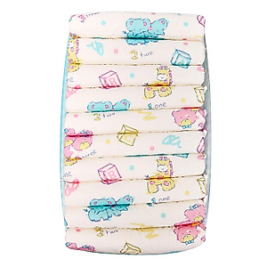 Littleforbig Adult Printed Diaper 40 Pieces (4 Packs) - Vintage Baby (Medium 28"-38")