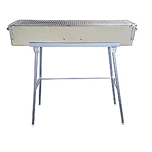 KAYSO HOME 32" Steel Portable Charcoal Kabob Grill - Yakitori Grill, Kebab Grill, Satay Grill, Shashlik Skewer