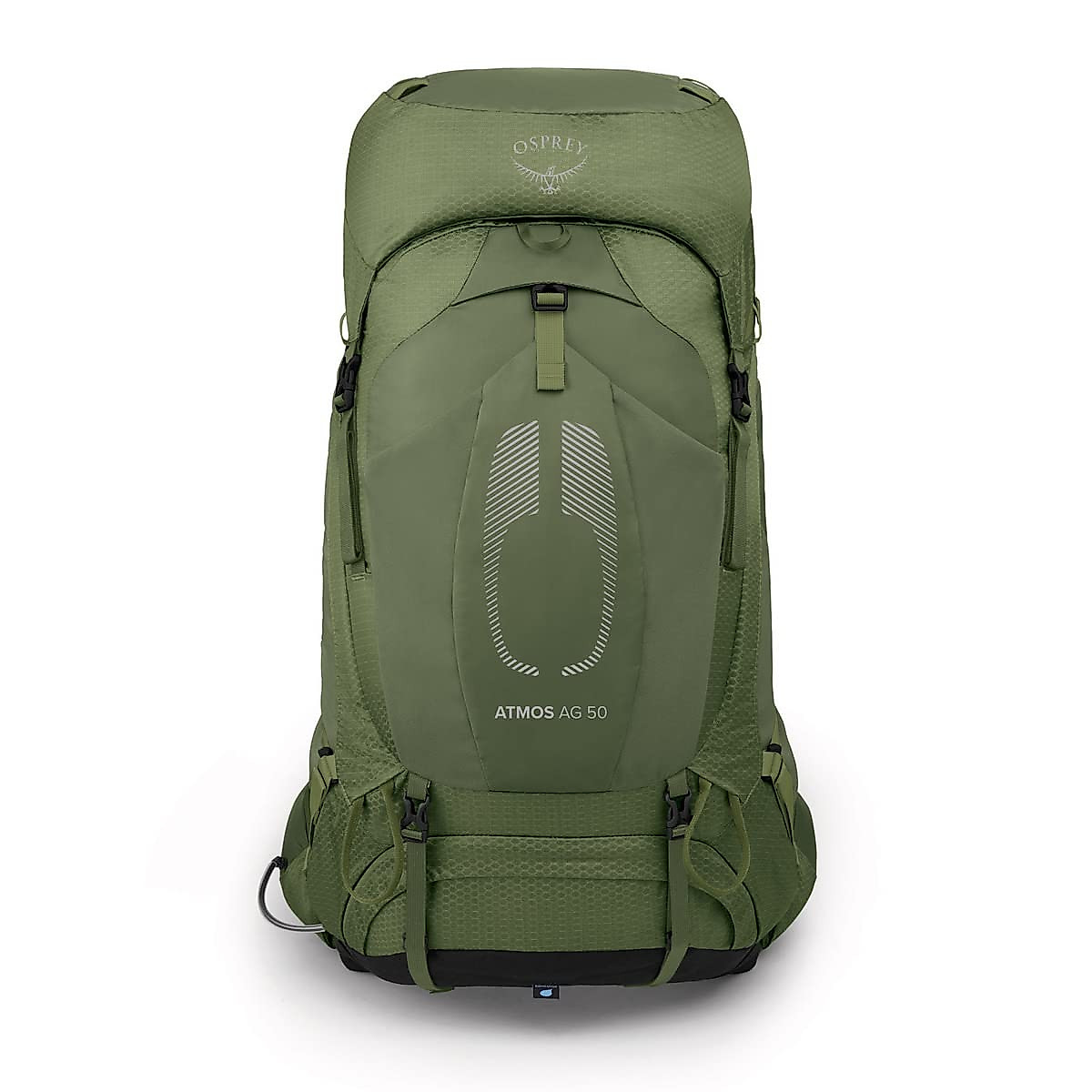 Osprey Atmos AG 50L Men's Backpacking Backpack, Mythical Green, S/M