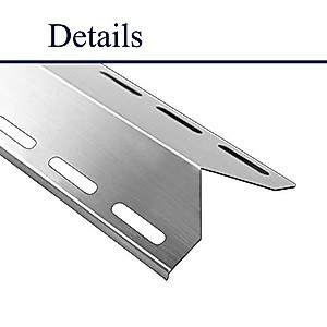 Folocy 17 5/16" Grill Heat Plates Tent Burner Cover BBQ Gas Grill Replacement Parts for Charmglow 720-0234, 720-0289, Nexgrill 720-0234, 720-0289, 720-0335, Kirkland 720-0025, Perfect Flame 720-0335