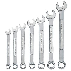 Craftsman Combination Wrench Set, Metric, 7-Piece (CMMT87015)