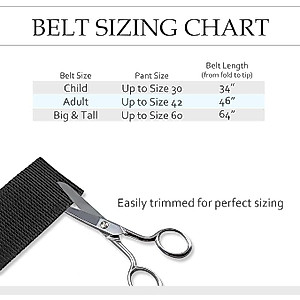 Hiker Belt Nylon Blend Outdoor Web Adjustable Buckle (Black)