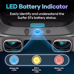 AIPER Solar Pool Skimmer Pool Surface Cleaning Robot with APP Support, Solar Powered and DC Charging for Continuous Cleaning, Pool Temperature Monitor