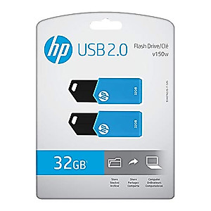 HP 32GB v150w USB 2.0 Flash Drive 2-Pack