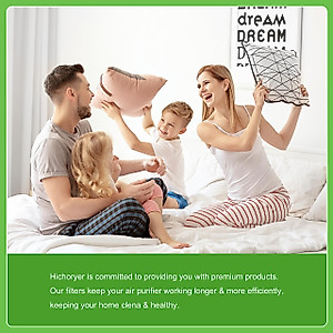 Hichoryer HRF-G Replacement Filter, Compatible with Honeywell HPA020B HPA020 & HPA030B HPA030 & HPA075/080 Series and HPA175/180 Series Air Purifier, Part Number HRF-G1/HRF-G2 4 Pack