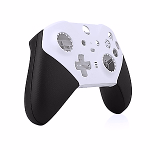 OEM Front and Back Housing Shell Replacement Kit for Xbox Elite Series 2 Controller - Includes Faceplate, Grip Cover, and Repair Tools (White)