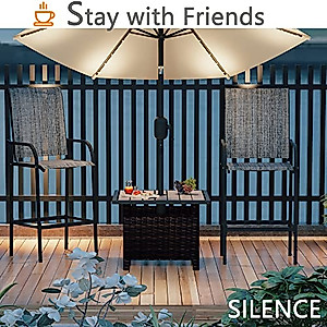 Sundale Outdoor Metal Bar Stools Set of 4,Patio Counter Height Barstools with Back Armrest, Modern Quick Dry Fabric Wrought Iron High Seating Chairs-Steel Gray