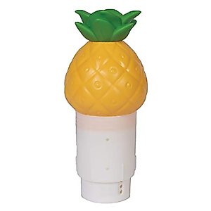 GAME 12427-BB Solar Light Up Pineapple Pool Chemical Dispenser, for Up to Five 3-inch Chlorine Tabs, Yellow