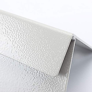 Eapele Floating Book Shelves for Wall, Steel Constructed Hidden Bookshelf with Mounting Hardware (Grey, 4pcs)