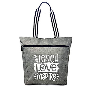 Brooke & Jess Designs Teacher Tote Bag for Work - Teacher Handbag Gifts for Women, Teacher Bag Best Teacher Appreciation Gift