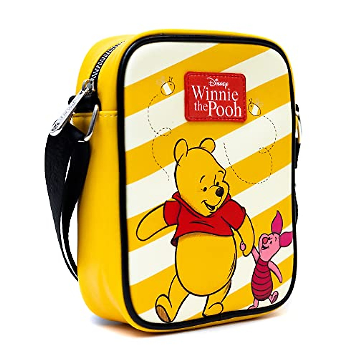 Disney Bag and Wallet Combo, Winnie the Pooh and Piglet Golden Yellow, Vegan Leather