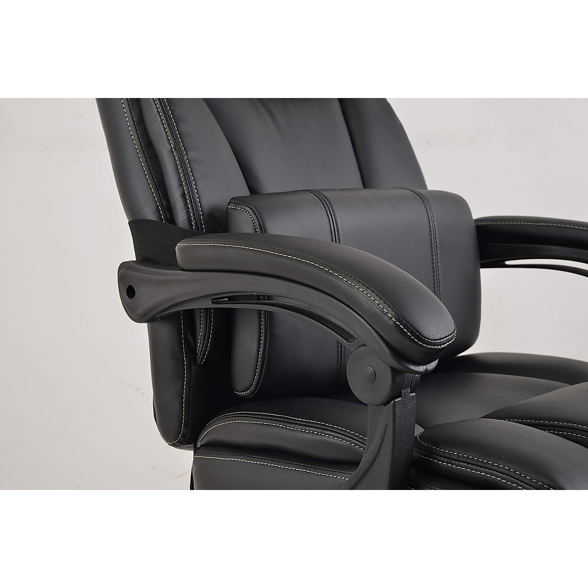 Reclining Office Chair with Footrest- High Back Napping Desk Chair Computer Chair w/Lumbar Support Armrest Adjustable Tilt Swivel Computer Gaming Chair for Home &Office