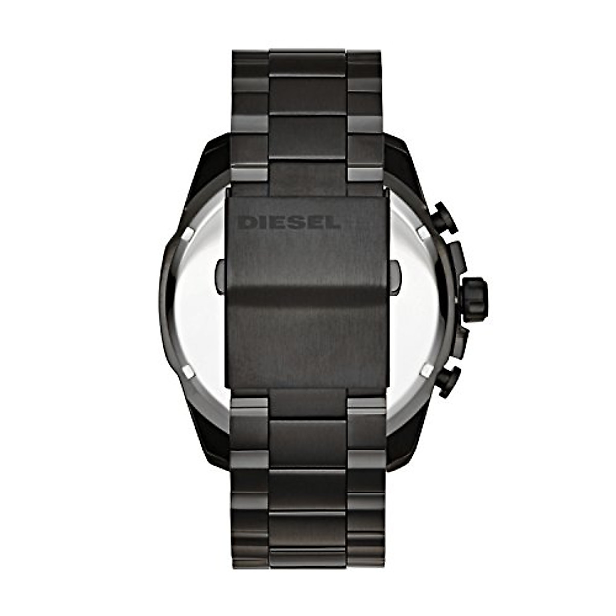 Diesel Men's 59mm Mega Chief Quartz Stainless Steel Chronograph Watch, Color: Black (Model: DZ4318)