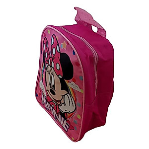 Group Ruz Minnie Mouse Little Girl 10 Inch Mini Backpack (Red-Pink)
