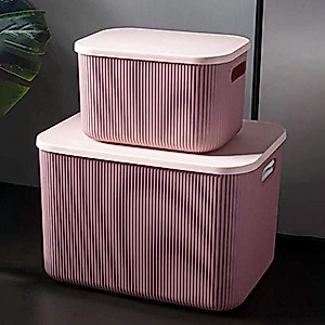 NUOBESTY Containers with Lids Kids Storage Organizer Clear Container Plastic Office Storage Plastic Storage Box Organizing Box with Lid Box with Lid Storage Bin Kids Snack Container