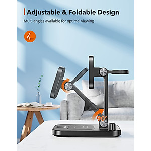 Wireless Charging Station for iPhone, 4 in 1 Fast Wireless Charger Stand with USB C Adapter Compatible with iPhone 16/15/14/13/12 Pro Max/Plus, Airpods, iWatch 5/SE/6/7/8, iPad Pencil 1st Generation