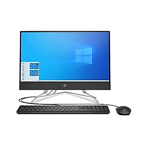 HP 2022 Newest 22-inch FHD IPS All-in-One Desktop Computer - Dual-Core AMD Athlon Silver 3150U - 20GB DDR4 RAM-512GB SSD - DVD-RW - WiFi Bluetooth - Windows 11 Pro - Black w/ 32GB USB Drive