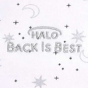 HALO Sleepsack 100% Cotton Wearable Blanket, TOG 0.5, Midnight Moons, Medium, 6-12 Months