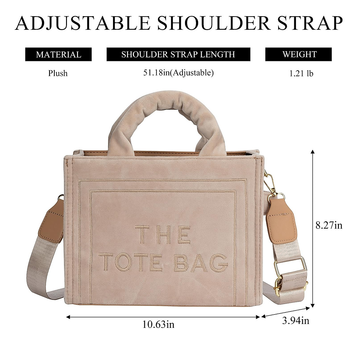 JQAliMOVV The Tote Bags for Women, Trendy Leather Tote Bags Small Top-Handle Crossbody Tote Bag Handbag for Travel Work (Khaki)