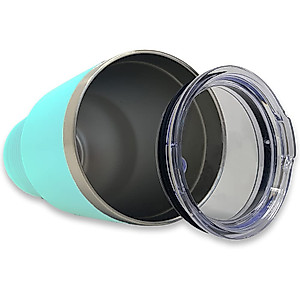 LaserGram 30oz Vacuum Insulated Tumbler Mug, Hecho en San Luis Potosi, Personalized Engraving Included (Teal)