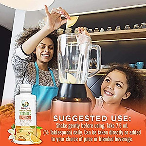 Vitamin C Gummies & Liposomal Immunity Bundle by MaryRuth's | Vitamin C Chewable Gummies, 60ct | Megadose Vitamin C Liposomal 500mg, 7.6oz | Formulated for Adults & Kids | Vegan Immune Support