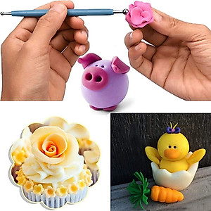 19PCS Mandala Dotting Tools Set with a Zipper Storage Bag for Painting Rocks, ABenkle Mandala Stencil Ball Stylus Paint Tray Set