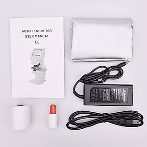 Auto Lensmeter Lensometer Focimeter, Touch Screen Optical Optometry Machine Lens Degree Meter Optical Focimeter Lensometer Measure Device