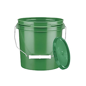 House Naturals 1 Gallon Food Grade Bucket Container with lid BPA Free ( Pack of 4) Made in USA