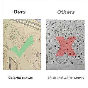 YSCOLOR DIY Canvas Painting Gift Grazing Cowboy Paint by Numbers DIY Acrylic Painting Kit for Kids and Adults and Beginner 16X20inch