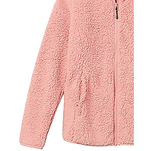 Amazon Essentials Women's Polar Fleece Lined Sherpa Full-Zip Jacket, Blush, X-Large