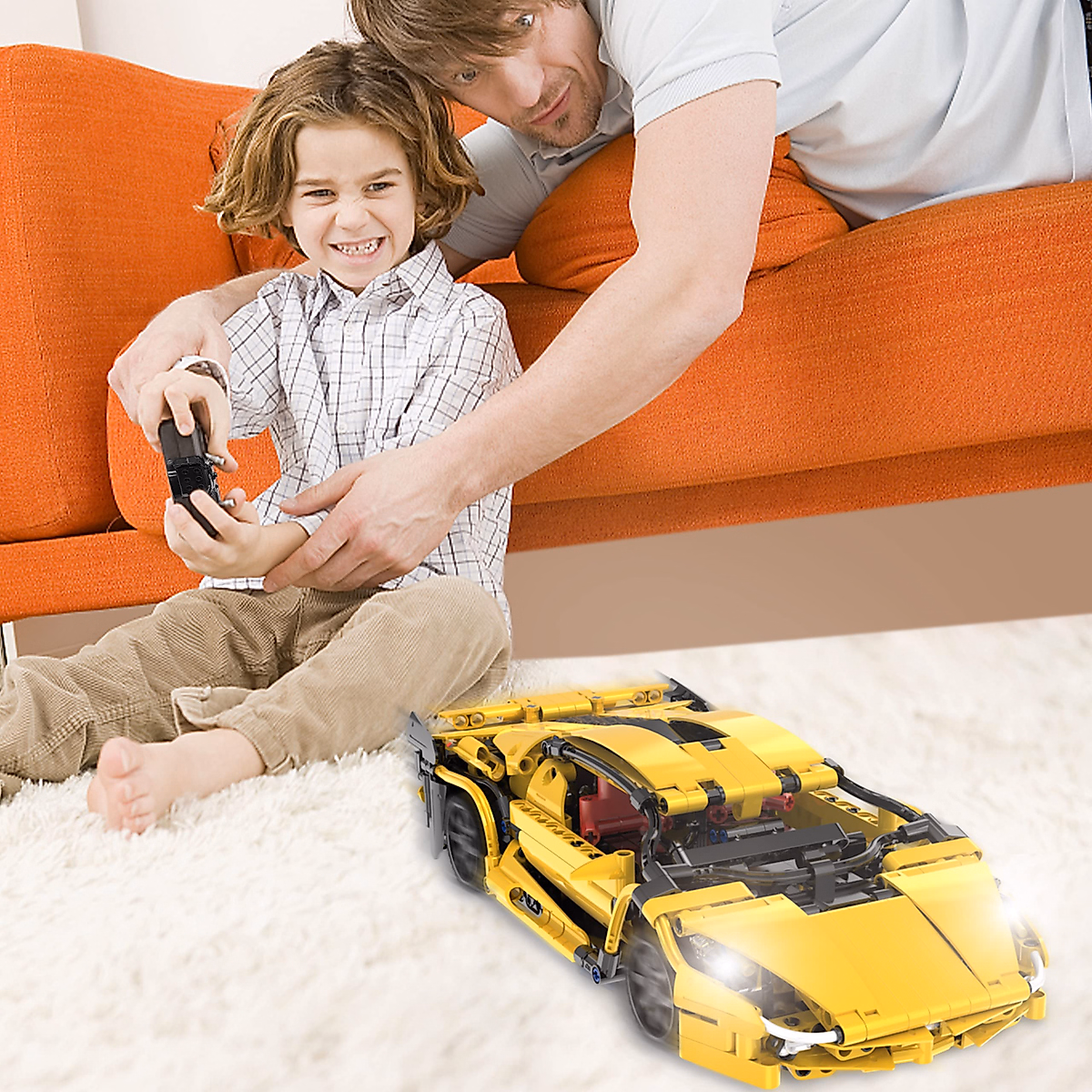 STEM Buidling Toys for 6 7 8 9 10 11 12 + Year Old Boys Girls Gifts Remote Control Car Toy Building Sets RC Race Model Cars Building Kits,Learning Toys Best Birthday for Kids (456PCS)