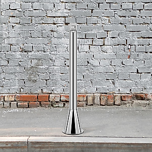 RDUIGT Stainless Steel Butt Receptacle Disposal Outdoor, 46.77" Height, Heavy Duty Ash Cans, Standing Trash Can with Inner Bucket