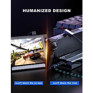 YYDSTDK M.2 Steam Deck Dock, Steam Deck Docking Station with 2TB M.2 Card Slot, HDMI 2.0 4k@60Hz, Gigabit Ethernet, 2 USB 3.0 Port, USB 2.0 Port and USB-C PD Port, Accessories for Stream Deck