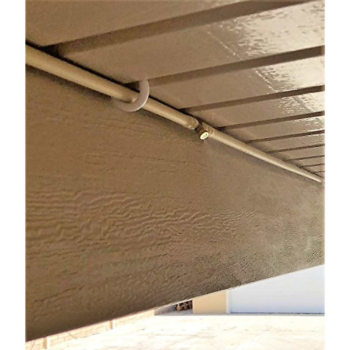 Alumahangers® 1/4" Round 4" Long Durable Plastic Alumahooks (24pk) for Outdoor Rope Lighting. Made in USA. Solid Alumawood Non Insulated Ideal for String Light Decorating, Cool Water misting Hooks.