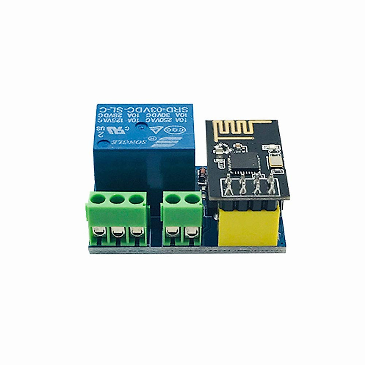Acxico 2 pcs ESP8266 ESP-01S + 5V WiFi Relay Module Smart Home Remote Control Unlock Board