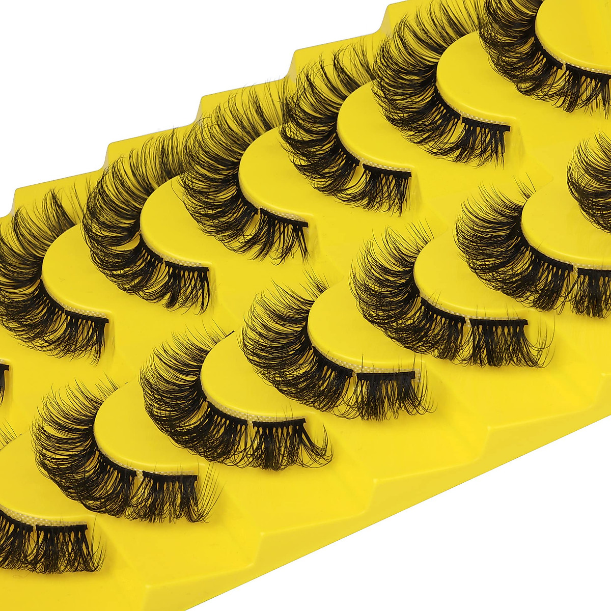 Cluster Lashes Natural Look 3D Wispy Individual Eyelashes 8-15MM Mixed Lengths Lash Extension Fluffy DIY Lash Pack 56 Wisps by Mavphnee