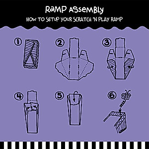 Petmate FAT CAT Big Mama's Scratch 'n Play Ramp Reversible Cardboard Toy