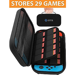 Ortz Carry Case for Nintendo Switch [Stores 29 Games] Premium Quality Protective Portable Hard Carry Case Pouch for Nintendo Switch Console Accessories - Best Game Travel Case Black [nintendo_switch]