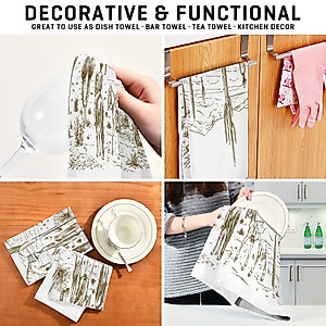 xigua West Desert Cowboys Kitchen Towels Dish Clothes Soft and Rapid Drying and Absorbent 1PCS Dishcloths Reusable Towels for Kitchen Bathroom Hotel Household Hand Towels 29"X18" inch
