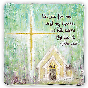 Cathedral Art SIM137 House Blessing Art Metal Square Plaque, 5-Inch
