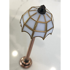 Mini Dollhouse Floor lamp, LED Miniature Lighting for Dolls House Decor, Battery Operated Functional Light Accessories