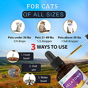 EDUZEBRA Cat Melatonin, Melatonin for Cats, Cat Sedative for Grooming, Cat Sleep Aid, Cat Calming Treats, Anxiety Relief for Cats, Support Restful Sleep for Your Cat