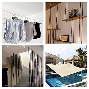 INCREWAY Expansion Bolt, 4 Pcs 304 Stainless Steel Ring Lifting Anchor Eyebolt Expansion Screw with Ring Closed Hook Internal Expansion Bolt Fastner for Concrete Wall, M8 x 80mm