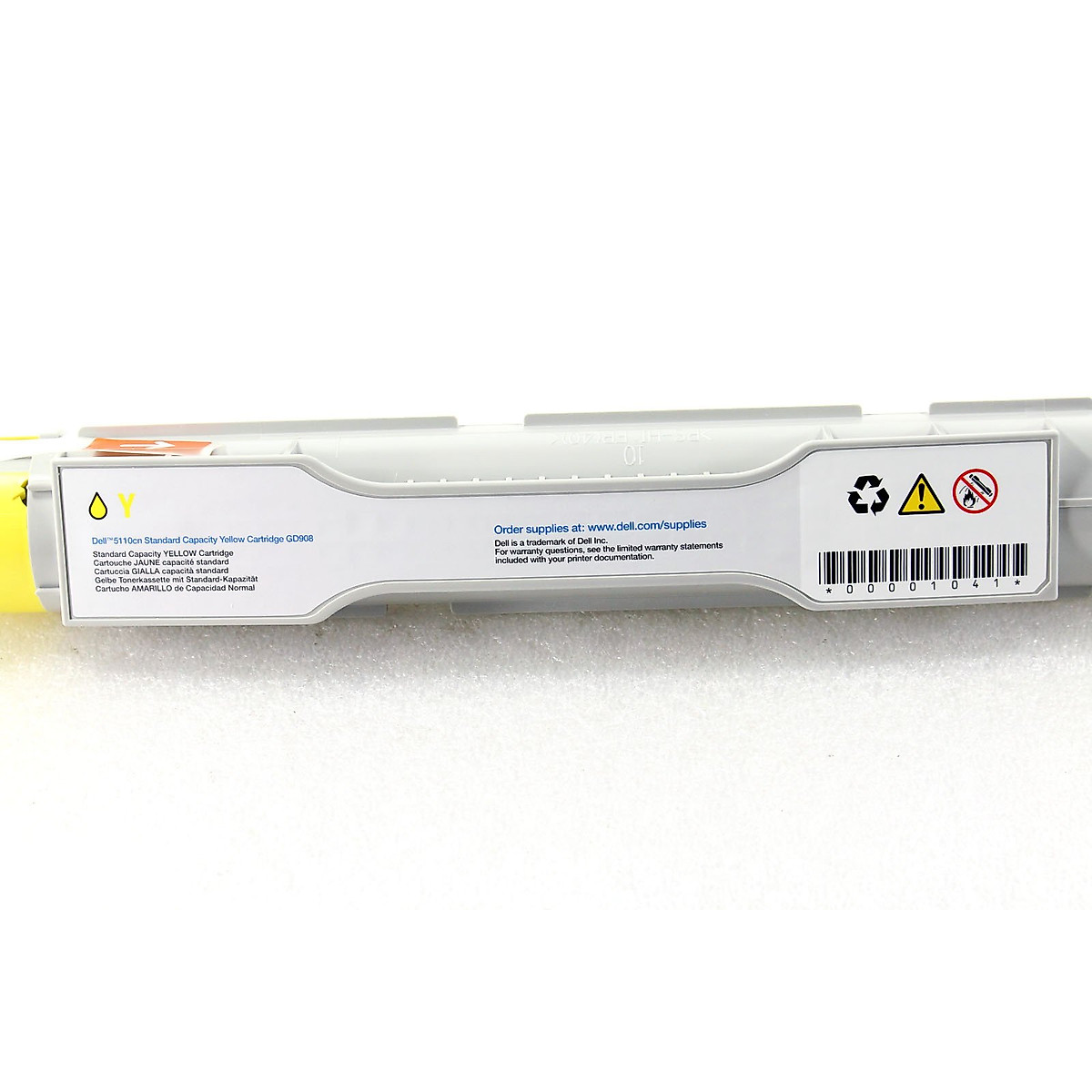 Dell Yellow 8000 Page Yield Toner Cartridge for 5110CN Printer GD908