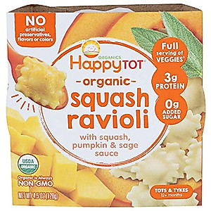 Happy Tot Organic Squash Ravioli, 4.5 Oz