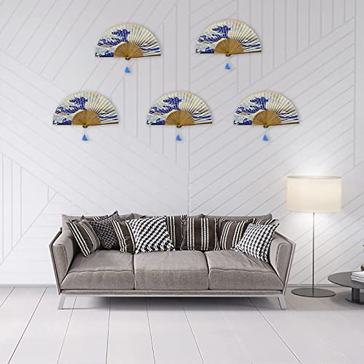 Hand Fan Pocket Fan Tassel Folding Fan Retro Bamboo Handle Fan Summer Party Dancing Wedding Vintage Style