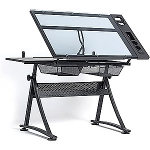 XiVue Drafting Tables American Children Adult Liftable Glass Drawing Table Art Work Table