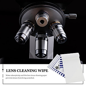 Glasses Wipes 100PCS Lens Photo Lens Cleaning Tissue Paper Dust-Free Cleaning Paper for Camera Lenses Microscopes Computer Screens Glasses Cleaning Wipes