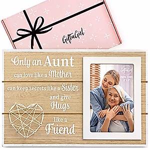 GIFTAGIRL Aunt Gifts for Mothers Day or Birthday - Pretty Mothers Day or Birthday Gifts for Aunt Like Our Aunt Picture Frames, are Sweet Aunt Gifts for any Occassion, and Arrive Beautifully Gift Boxed