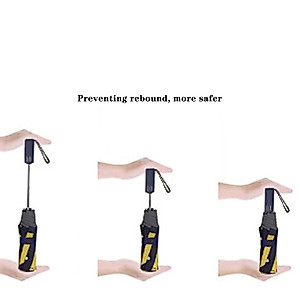 Rosavida Kids Folding Umbrella Automatic Open-close Cartoon UV Resistant Travel Umbrella Anti-rebound Design Compact Windproof Umbrella for Girls Boys- navy blue